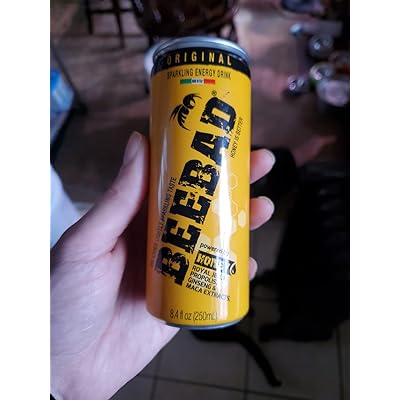 BEEBAD Sparkling Energy Drink with Honey, Ginseng, Guinea | Ubuy