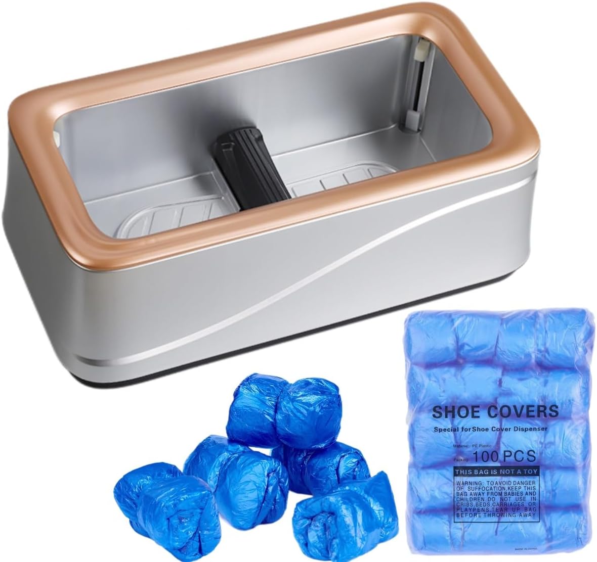 DAECEBE Automatic Shoe Cover Dispenser, Shoe Cover Machine With 100 Pcs ...