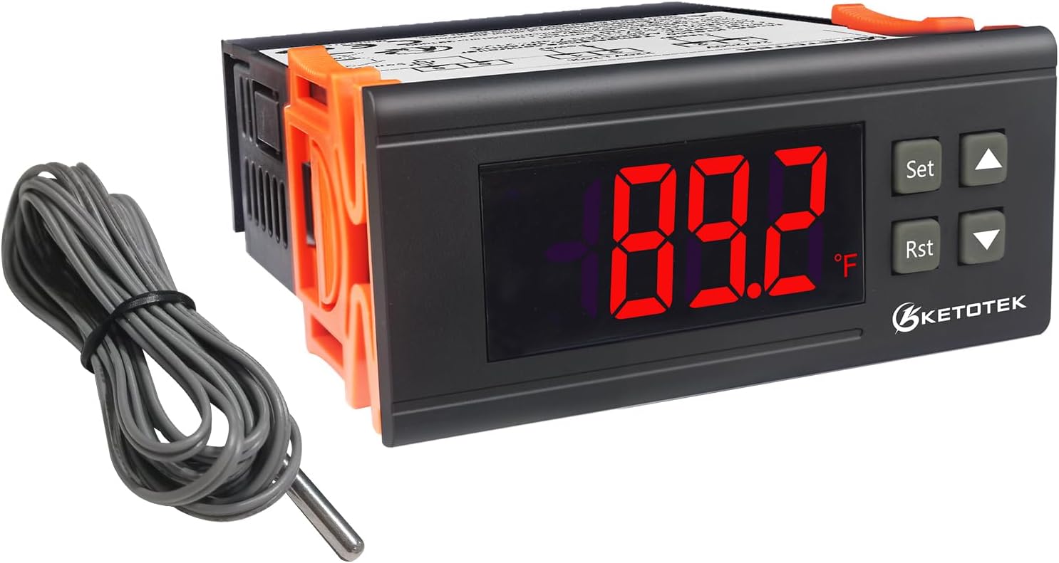 Amazon.com: KETOTEK KT8100 Digital Heating PID Temperature Controller ...