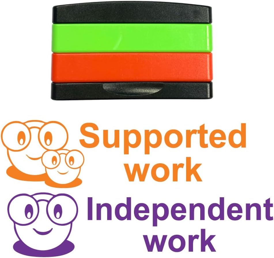 Independent Work and Support Work Self-Inking, 2 Layer, Stacking ...
