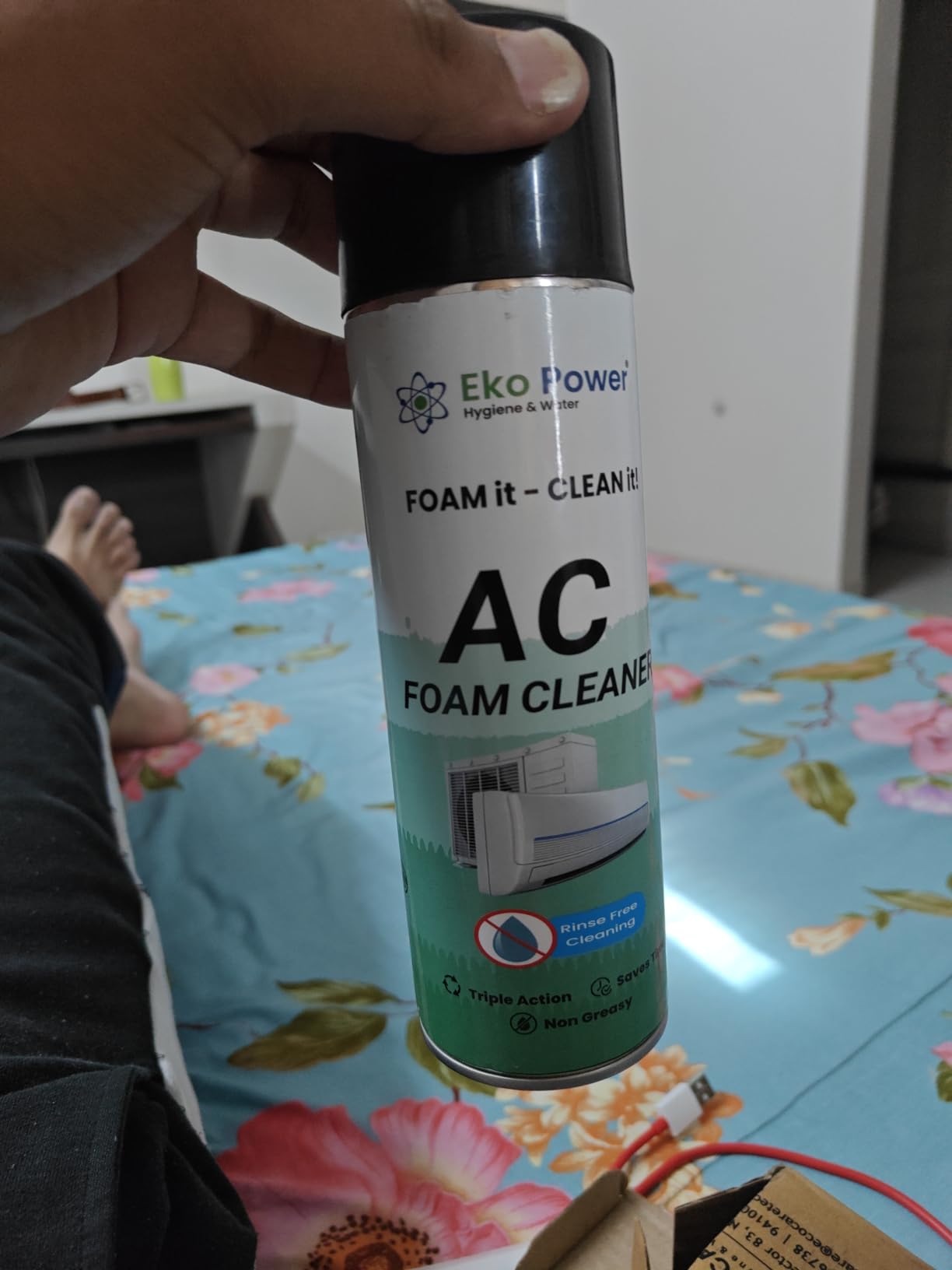 ECOCARE Hygiene & Water AC Foam Cleaner for Split Ac and Window Ac Foam ...