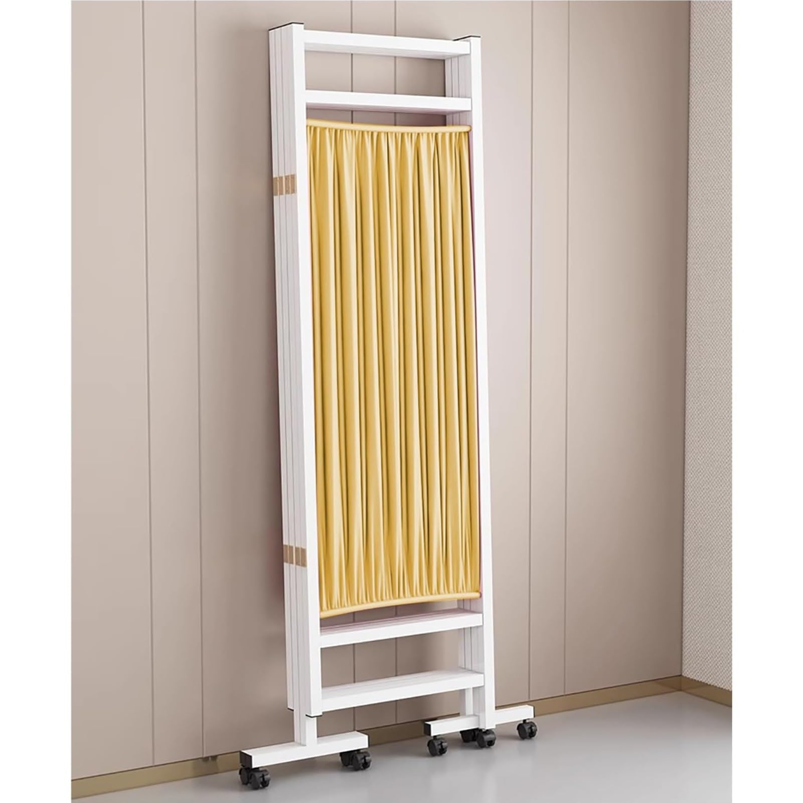 Amazon.co.jp: 3パネル - 車輪付きローリング医療プライバシースクリーン、高さ180cmの折りたたみ式部屋仕切り仮設壁フェンス、診療室/病棟/診察室用、省スペース(Yellow ...