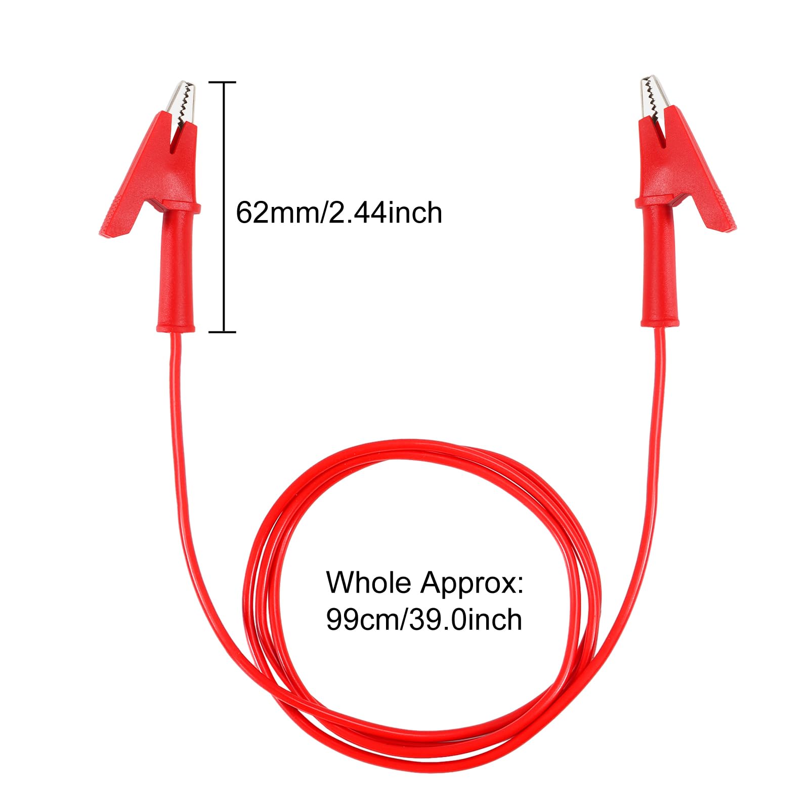 Snapklik.com : 5Pcs Alligator Clip To Alligator Clips Test Probe Dual ...