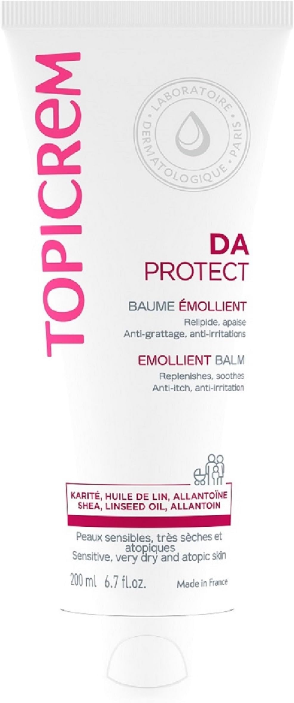 Amazon.com : Topicrem Atopic Skin AD Emollient Balm 200ml : Beauty ...