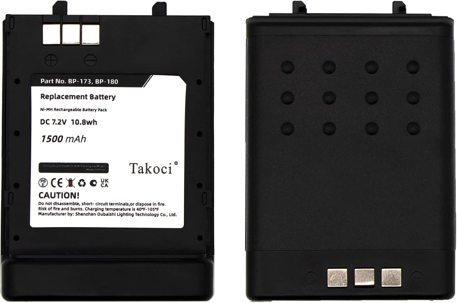 Amazon.com: Gikysuiz 2-Pack 1500mAh BP-173 BP-180 Ni-MH Battery Pack ...