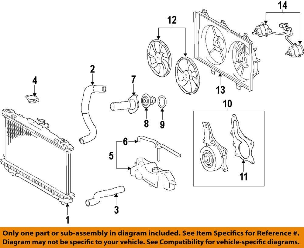 Genuine Toyota 16711-0V100 - Taco para ventilador : Amazon.com.mx ...