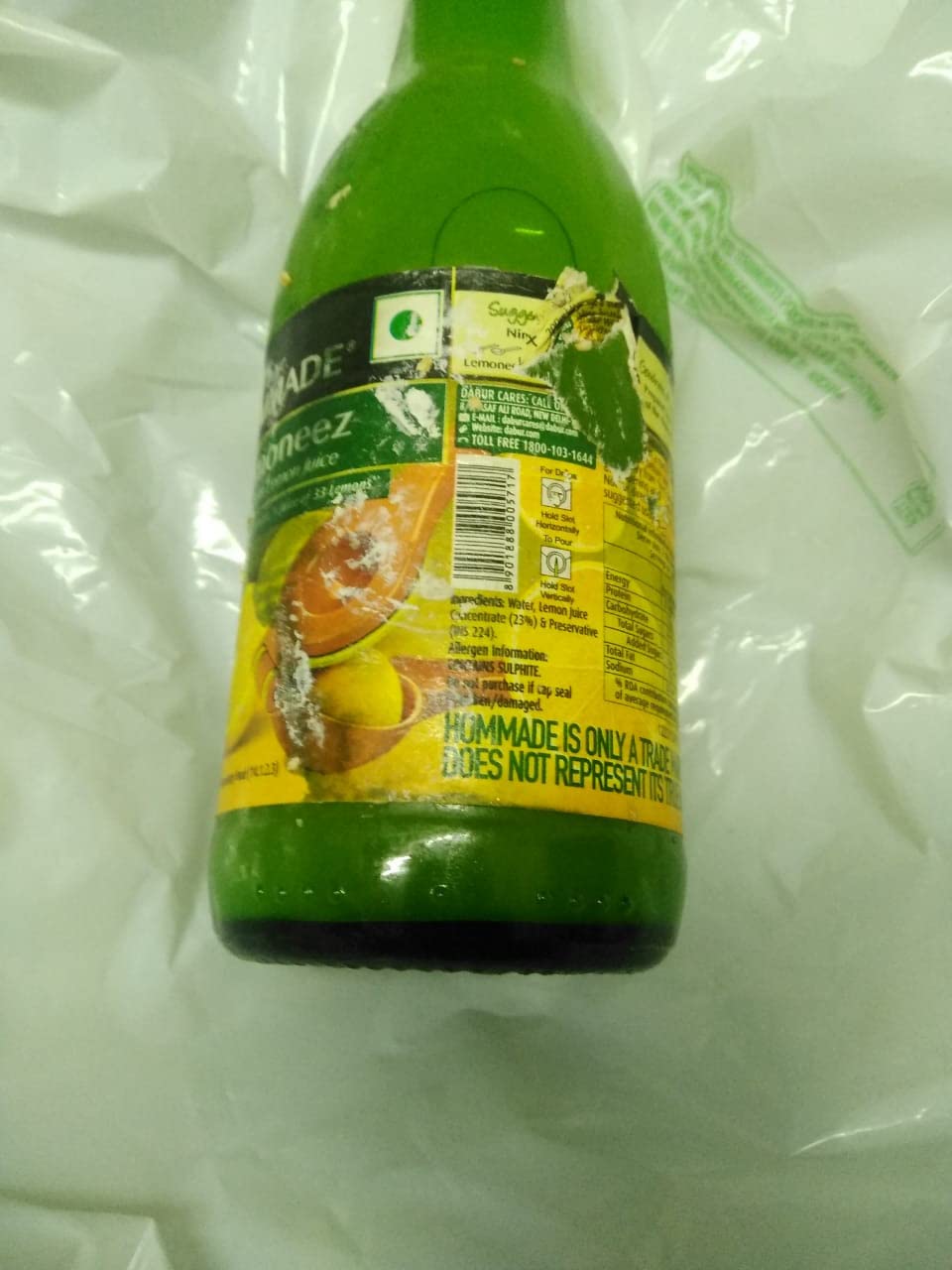 Dabur Hommade Lemoneez- Goodness of 33 lemons - 250 ml : Amazon.in ...