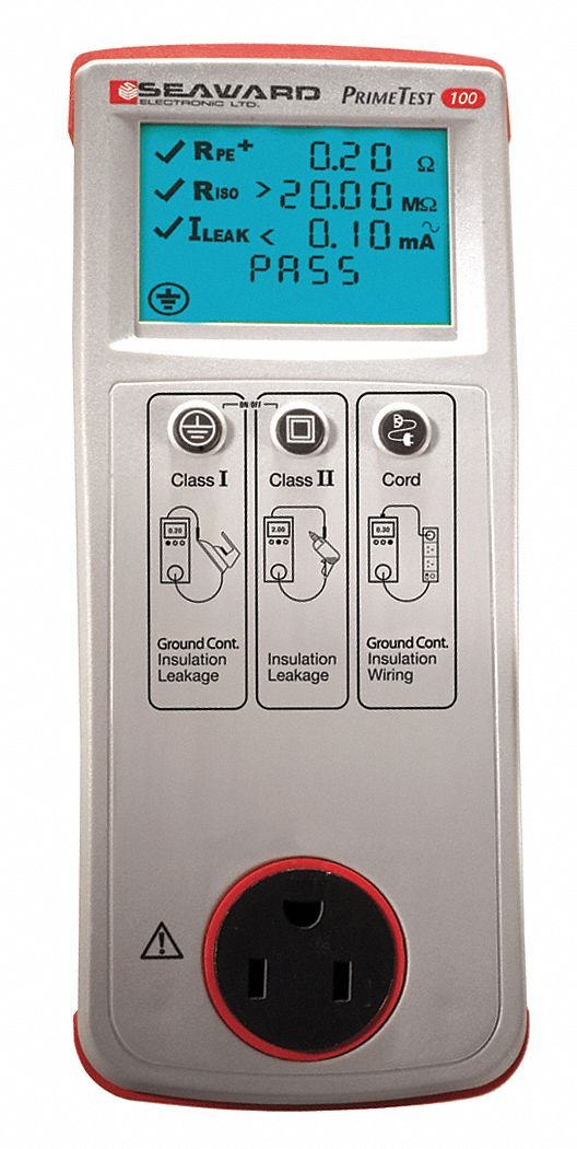 PAT Tester for Class I, Class II, IEC Lead Test & Power Socket Mode ...