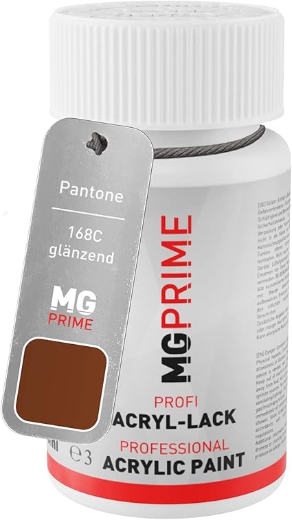 MG PRIME Pantone 168C Orange brillante Lápiz de retoque 50 ml de secado ...