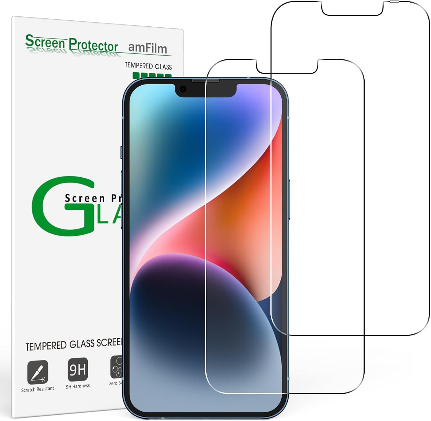 Amazon.com: amFilm Essential Screen Protector for iPhone 14 iPhone13 ...