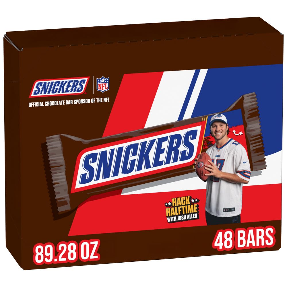 Amazon.com: SNICKERS Full Size Bulk Milk Chocolate Candy Bars, 1.86 oz ...