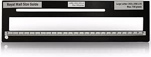 Royal Mail PPI Letter Size Guide Ruler Post Office Postal Price Postage ...