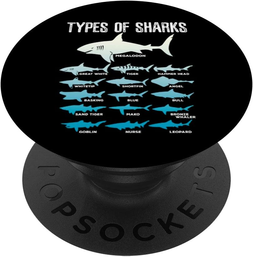 Amazon.com: Types Of Sharks Marine Biologist 16 Shark Lovers Gift ...