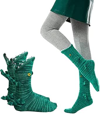 FOPU Knit Krokodil Socken, Funky Cartoon Knit Krokodil Socken, Lustige ...