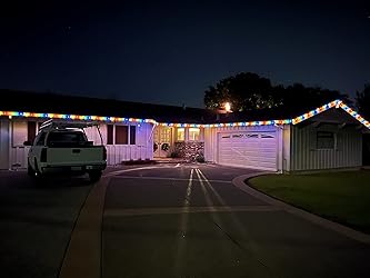 Amazon.com: Multi Color C9 Big Bulbs Classic Christmas Lights 50 LED ...