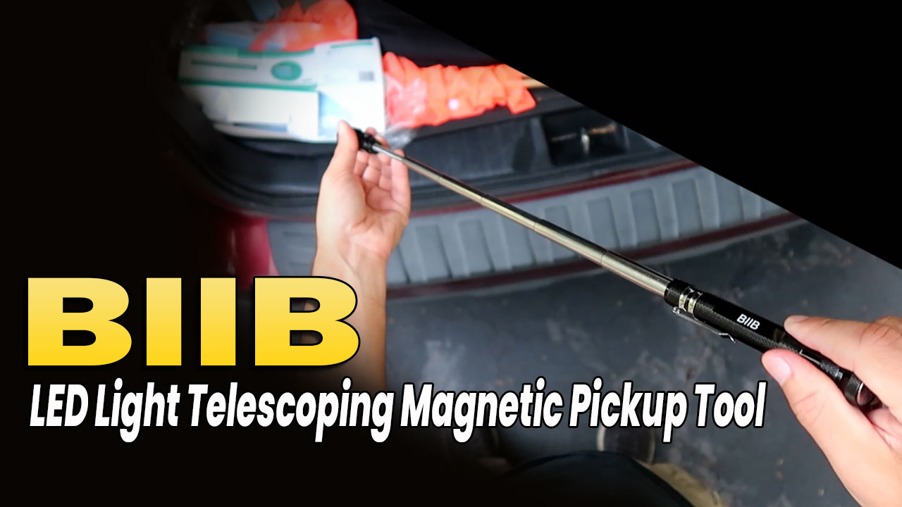 Watch BIIB Led Light Telescoping Magnetic Pickup Tool Great Gift on ...