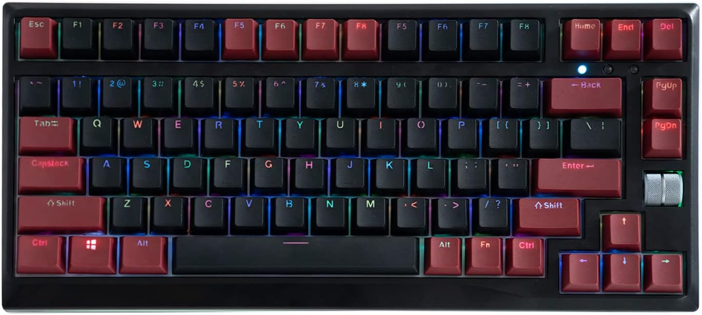 Buy Taiahiro 980 80% Compact TKL RGB Mechanical Wireless & Wired Keyboard, PBT Keycaps ...