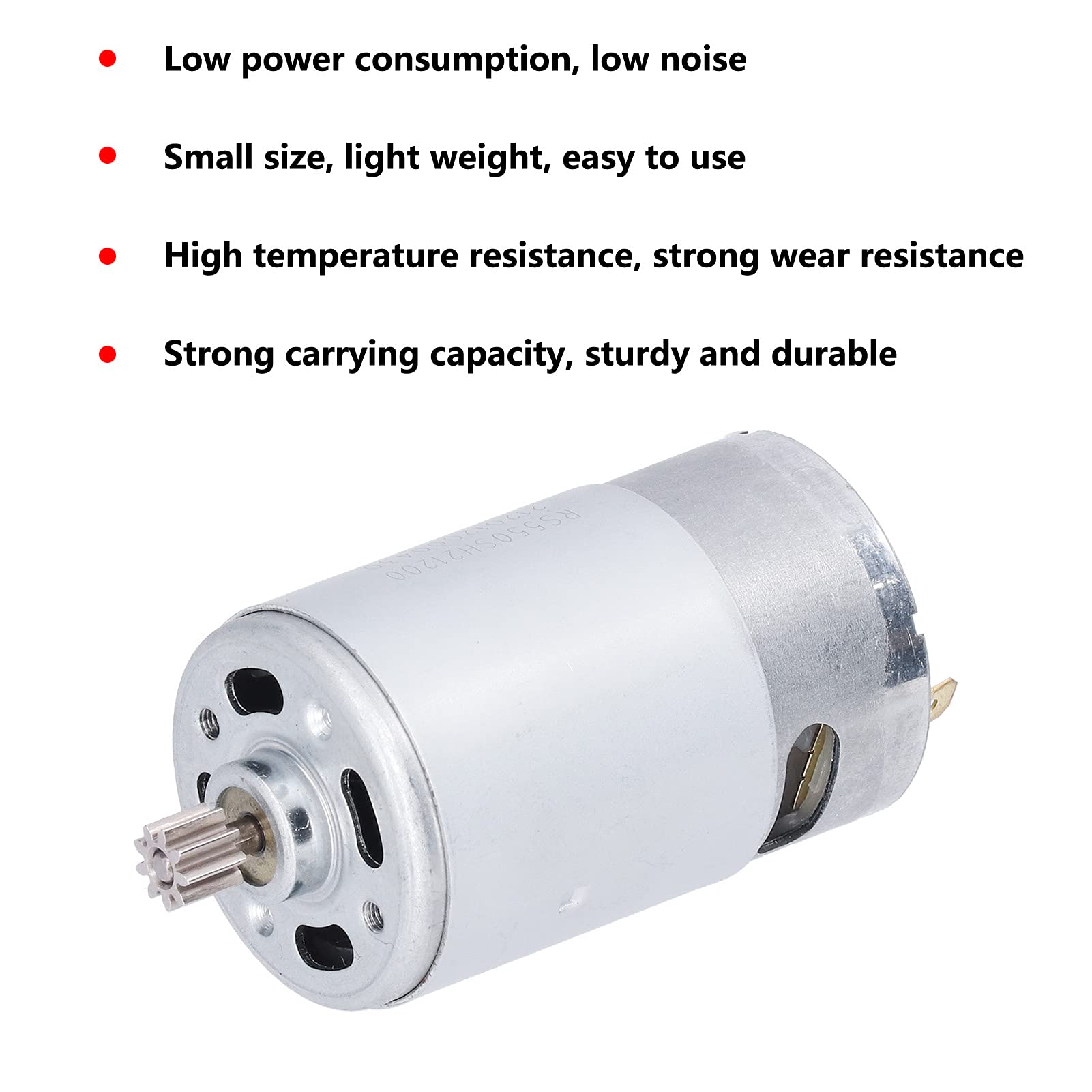 Dc Motor, 12V 21200RPM 9 Teeth Synchronous Motor Electric Motor Low ...