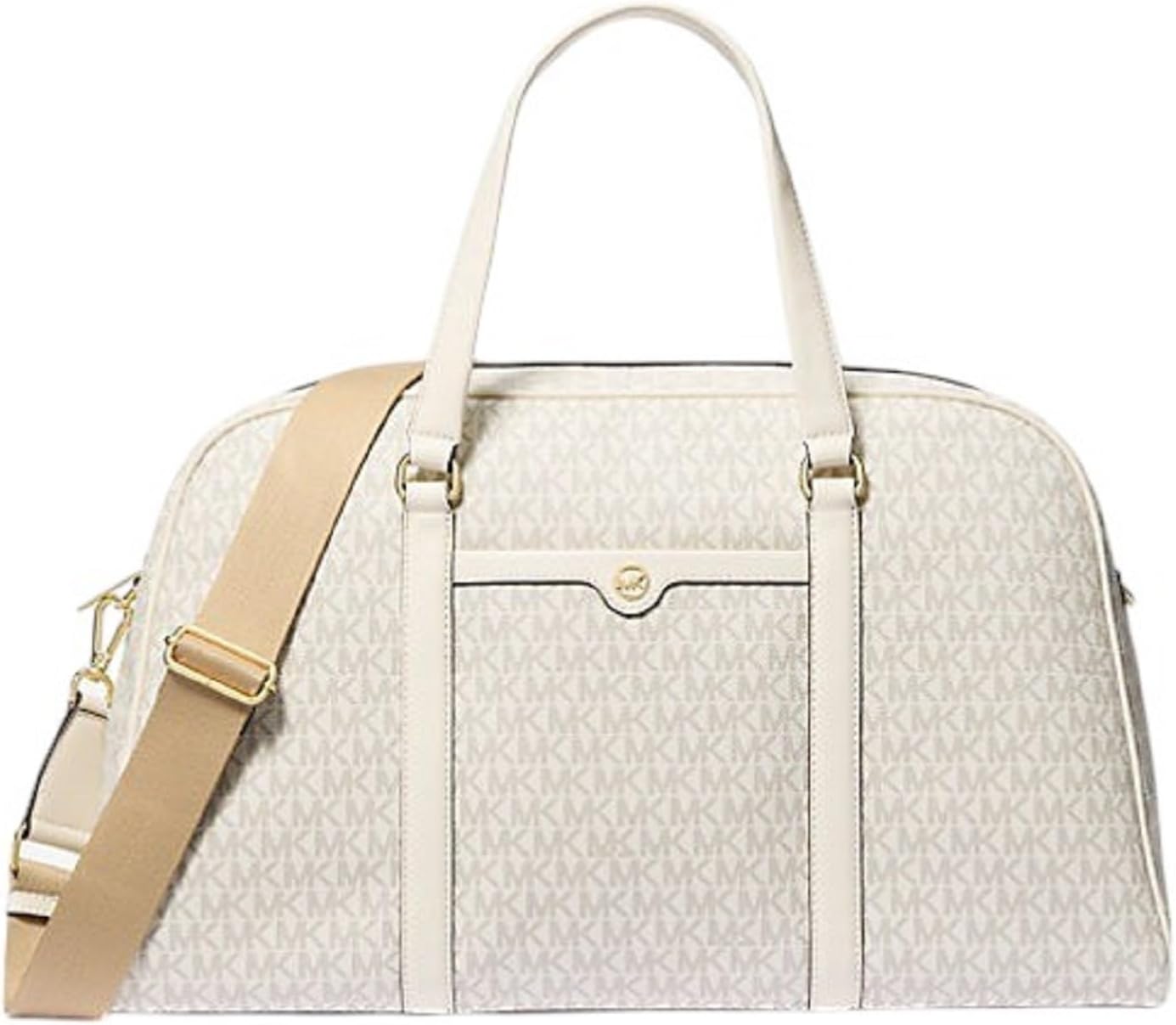 Amazon.com | MICHAEL KORS Jet Set Travel Extra-Large Metallic Logo ...