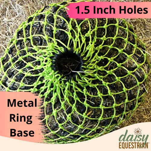 Double Hay Net For Horses – Metal Ring Net Bag With Strong Mesh Holes ...