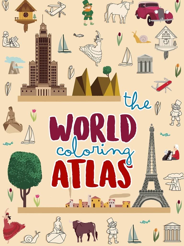 Colouring: Atlas of the World: Amazon.co.uk: Lombardo, Giulia ...