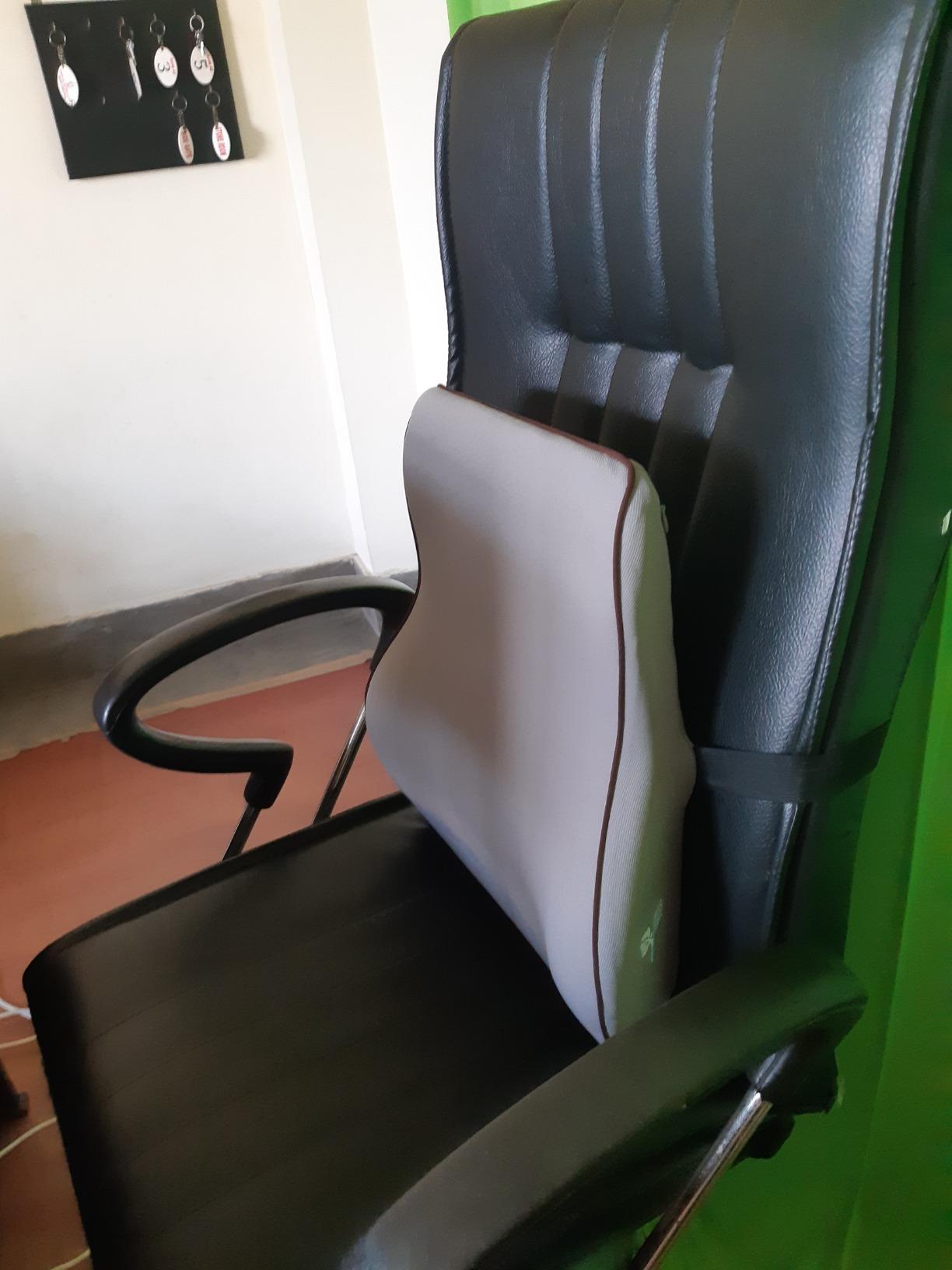 Grin Health SitRight Pro Full Lumbar Support Pillow Pure Memory Foam ...