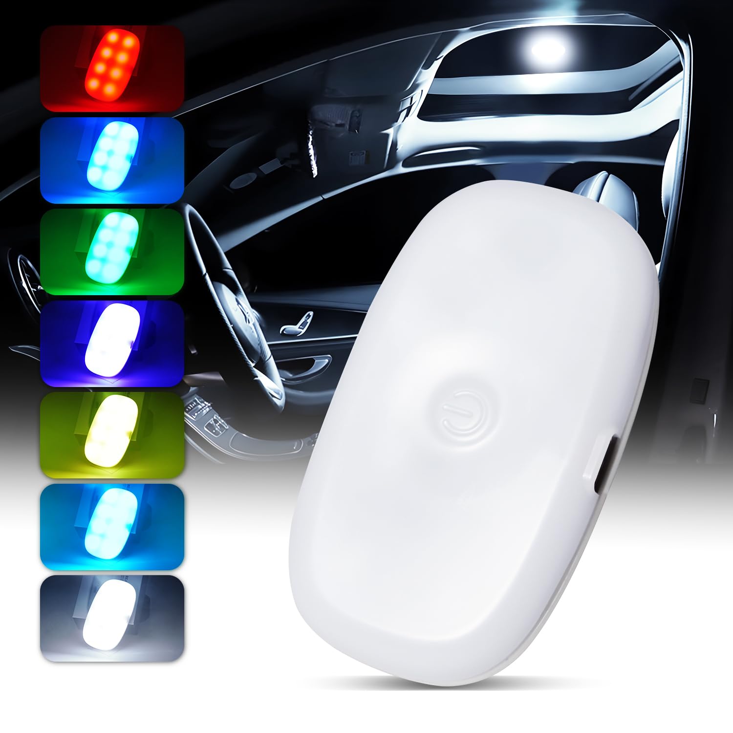 Amazon.com: GZ5CG Car Led Dome Light Interior Wireless Rechargeable ...