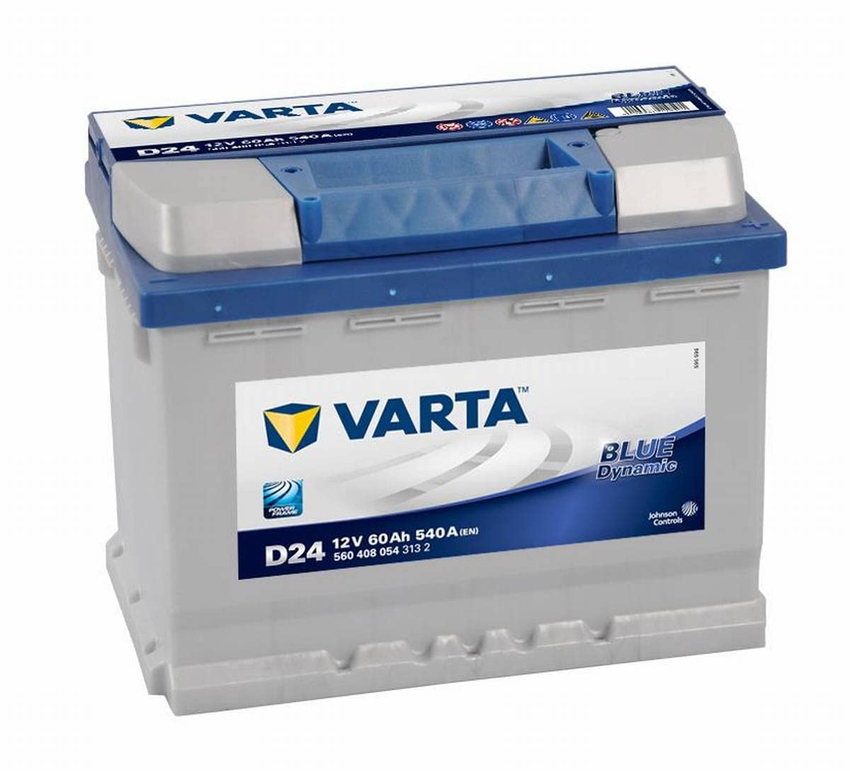 Varta Blue Dynamic D24 Starterbatterie 5604080543132, 12V 60Ah 540A ...