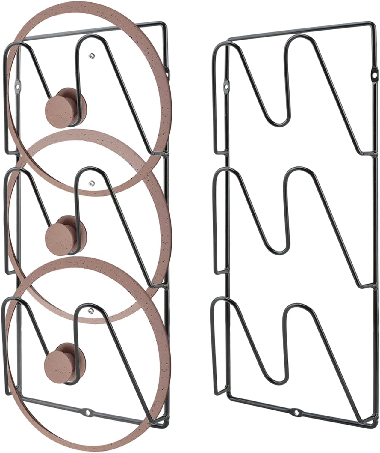 Amazon.com - hautllaif Universal Pot Lid Organizer for Cabinet - 2 Pack ...