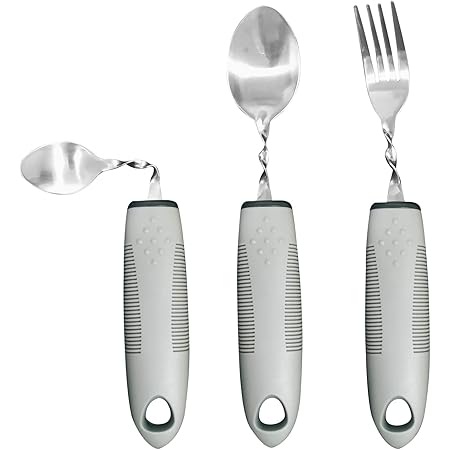 Amazon.com: Adaptive Utensils for Elderly, Hand Tremors, Parkinsons ...