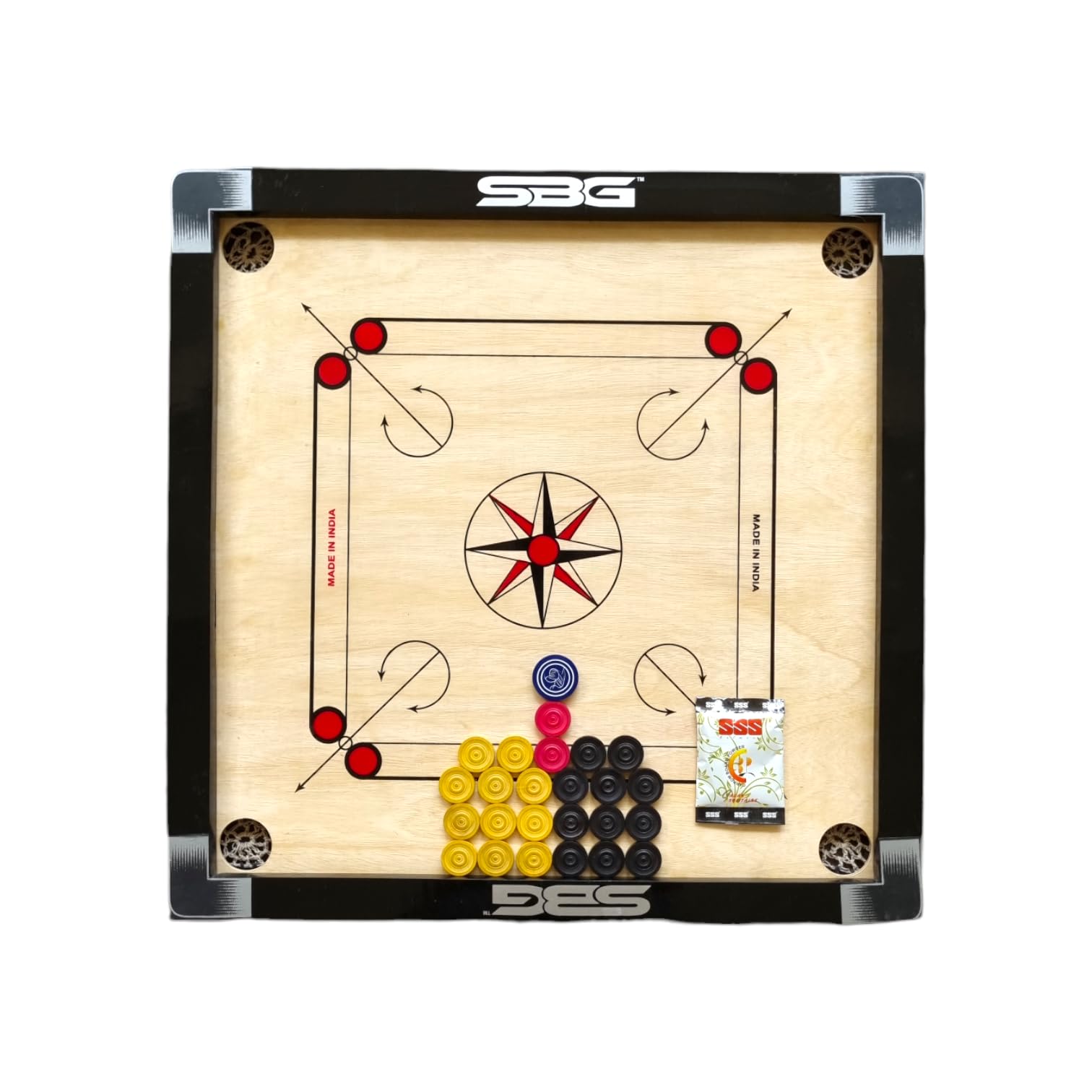 Buy SBG Carrom Board for Kids 26 inch, Medium size carrom board, Smooth ...