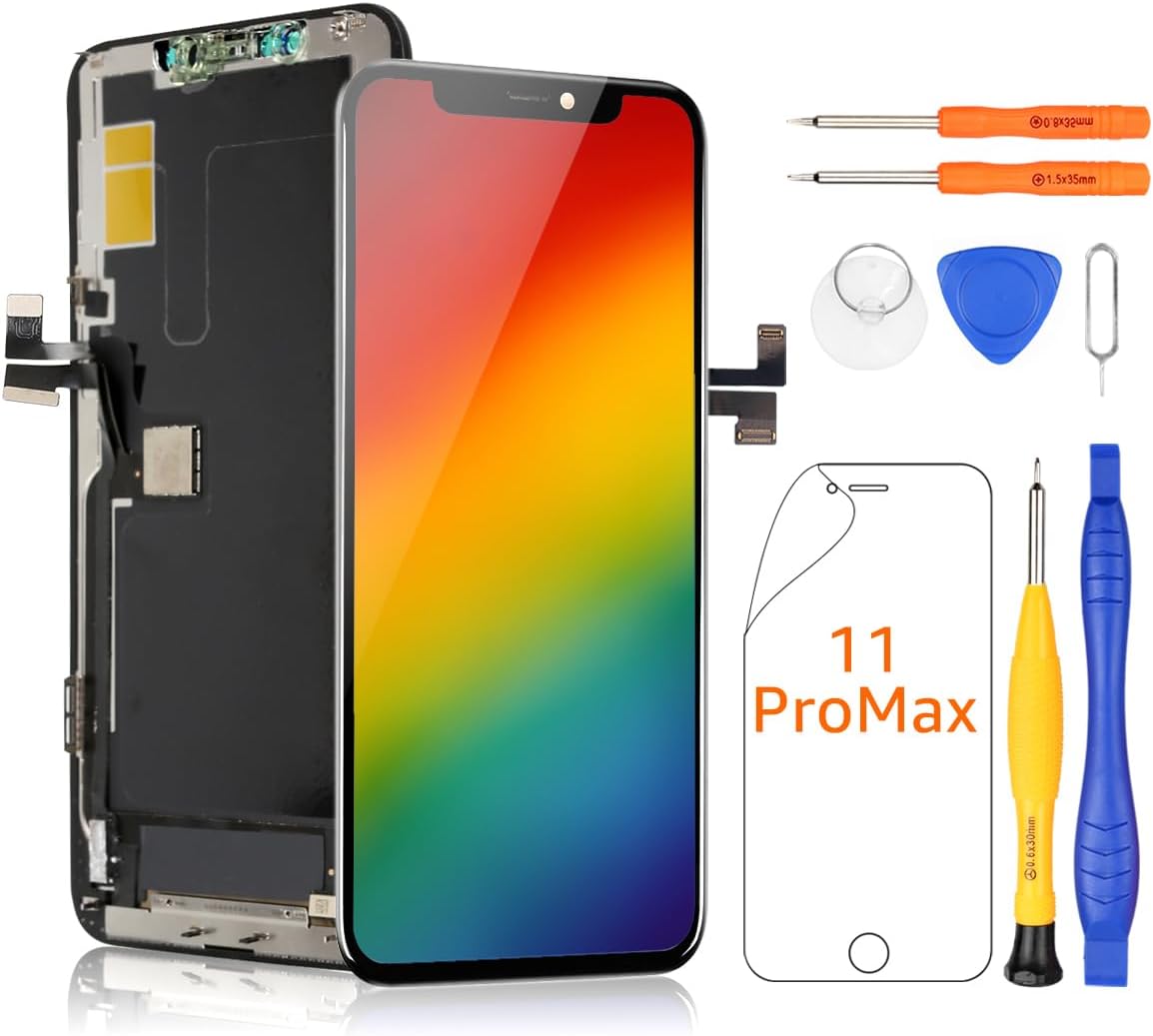 Amazon.com: Yodoit for iPhone 11 Pro Max Screen Replacement Kit COF ...