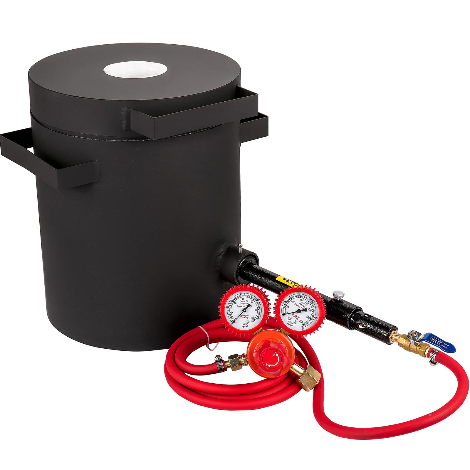 VEVOR Propane Melting Furnace, 2462Â°F, 10 KG Metal Foundry Furnace Kit ...