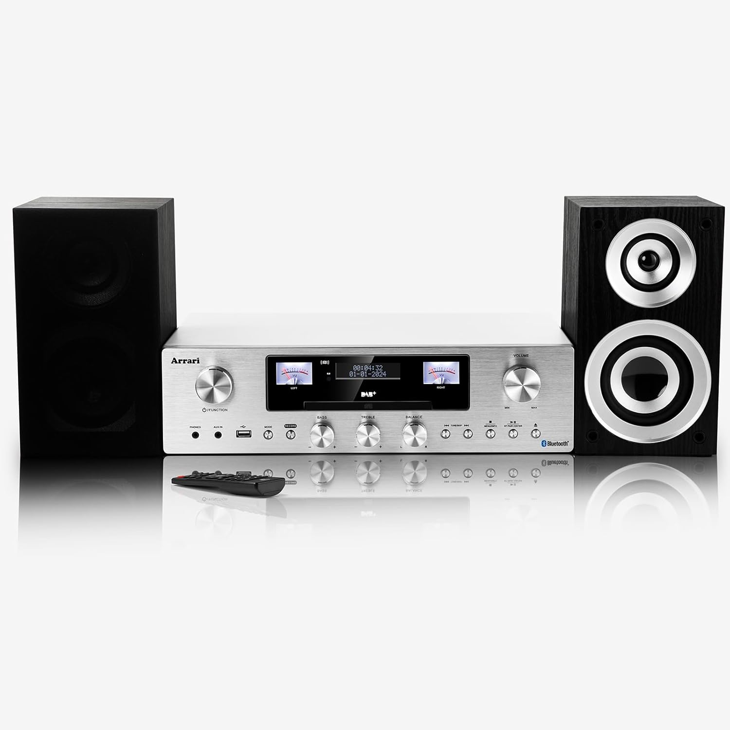 Arrari PR-200 Metal Shell Hi-Fi Music System with DAB+/FM Radio,USB, CD ...