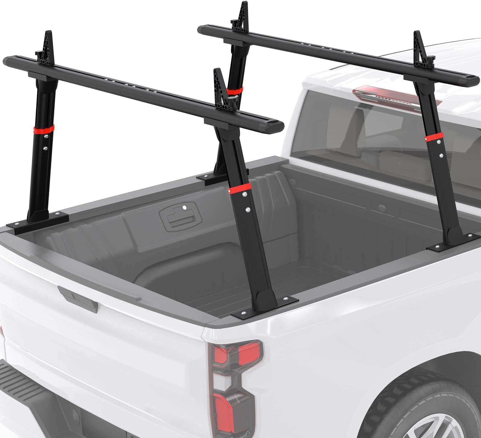 Amazon.com: GORWARE Truck Ladder Rack Adjustable Aluminum Truck Bed ...