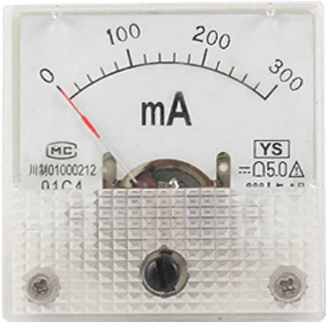 Measuring DC 0-300mA Analog Current Meter Ammeter 91C4 : Amazon.co.uk ...
