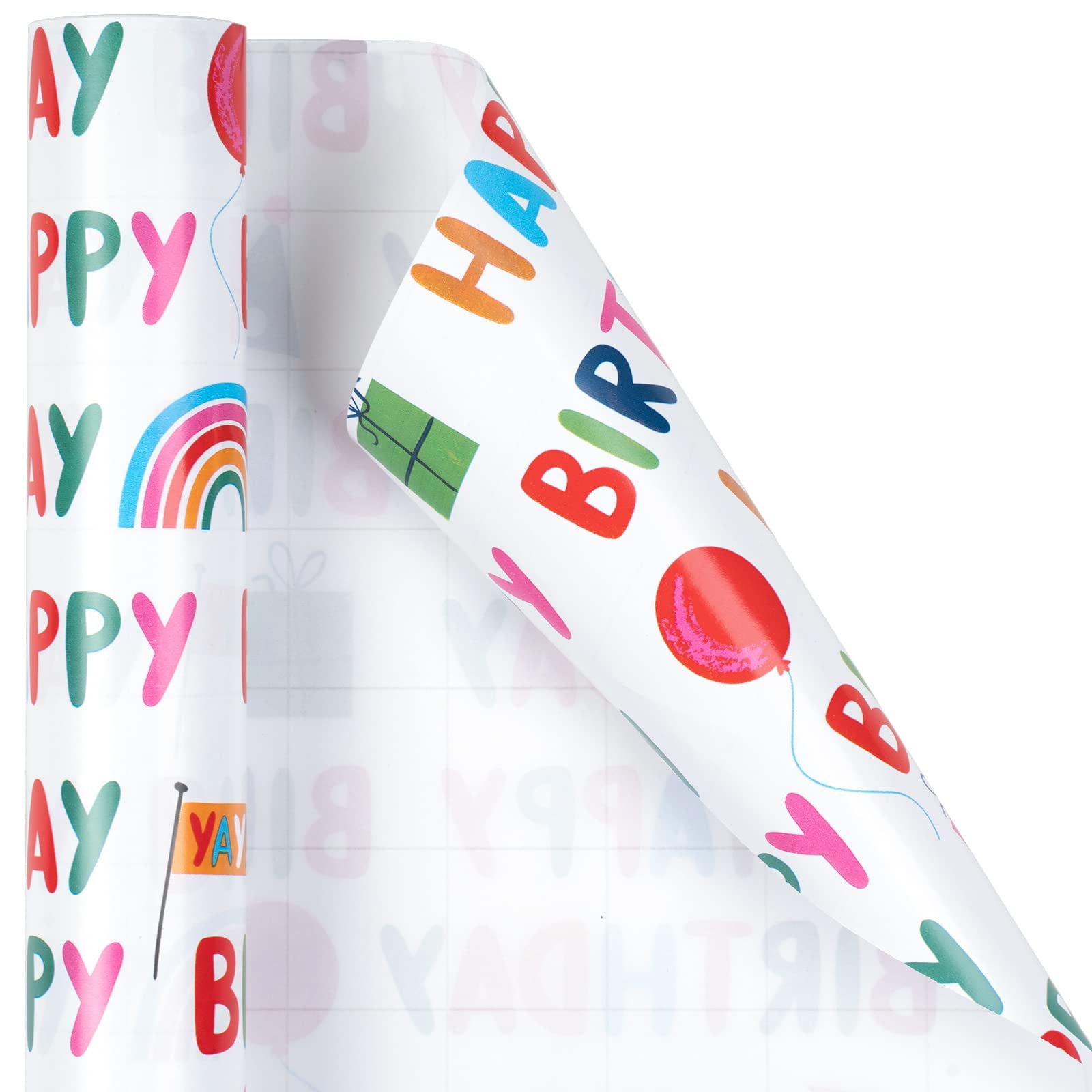 Snapklik.com : MAYPLUSS Birthday Wrapping Paper Roll - Mini Roll - 17 ...