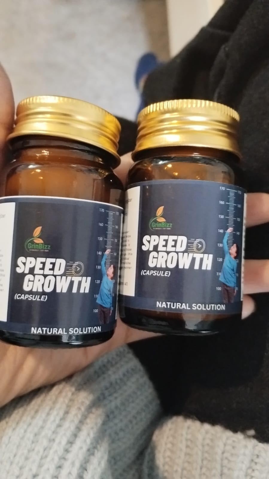 Buy GRINBIZZ Speed Growth Capsule Advanced Ayurvedic Formula To ...