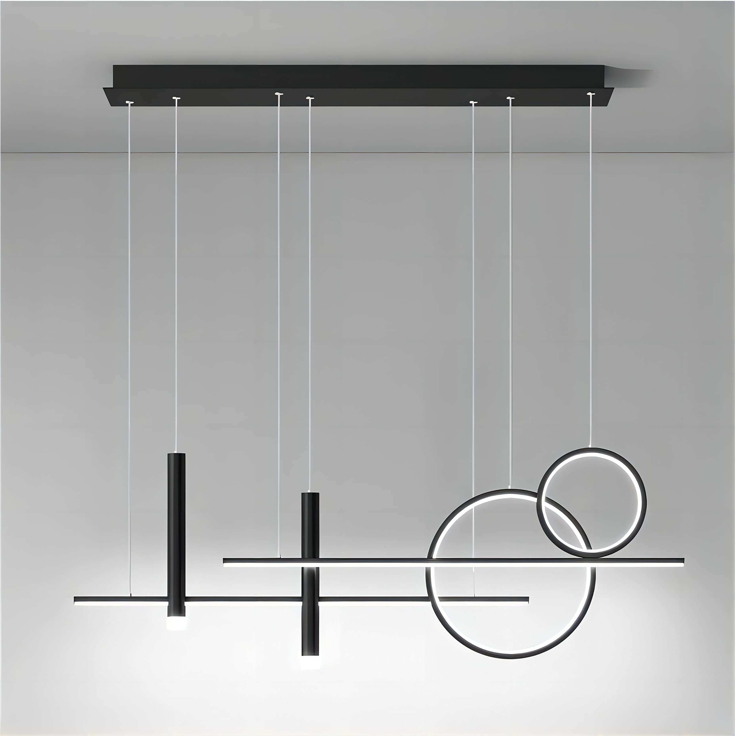 6 Lights LED Island Light, 39.4 Inch Creative Island Light with Remote ...