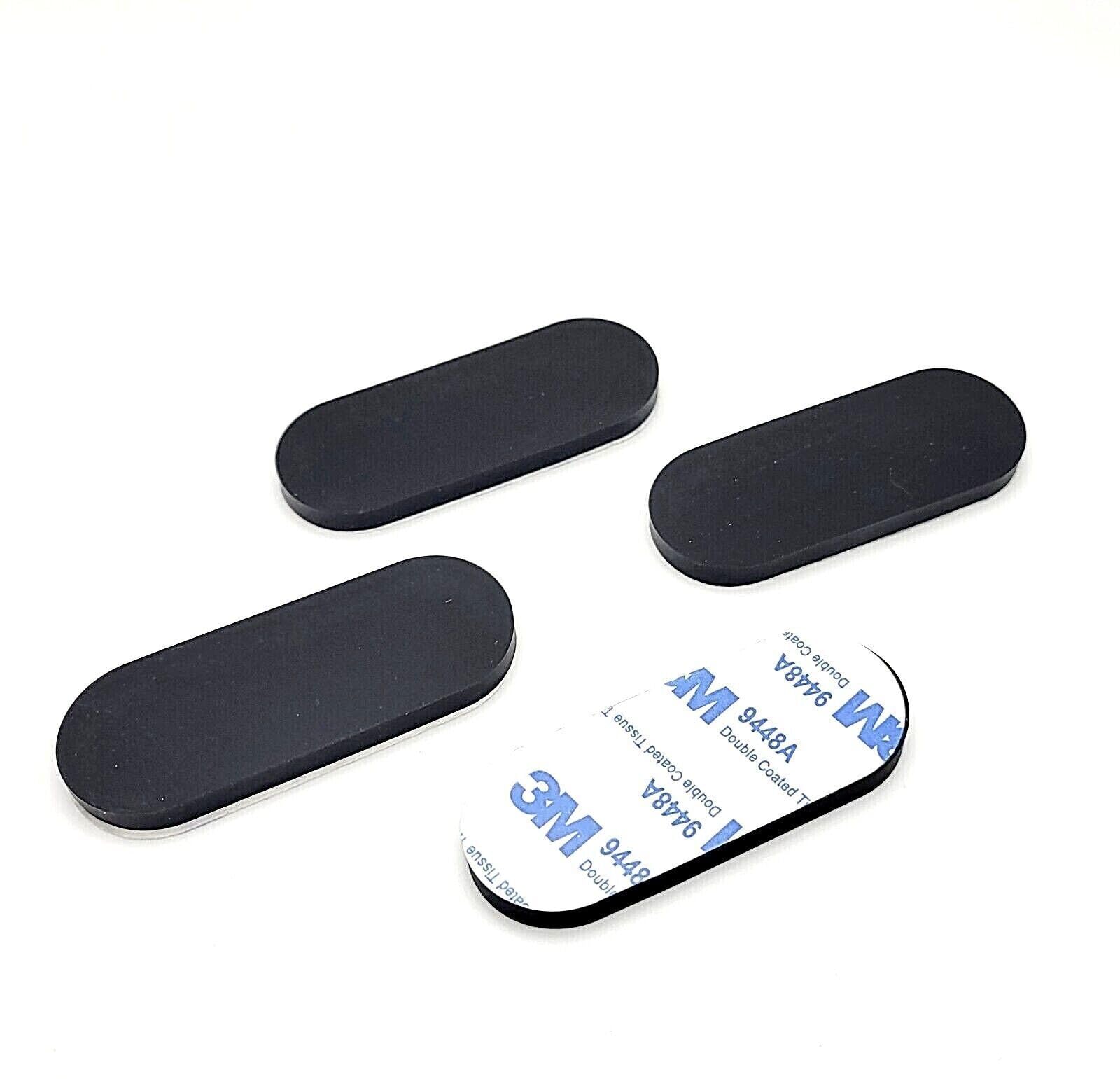Rubber Stick On Feet 2x3/4 Oval Rubber Feet Pads - 3/16 Thick With 3M ...