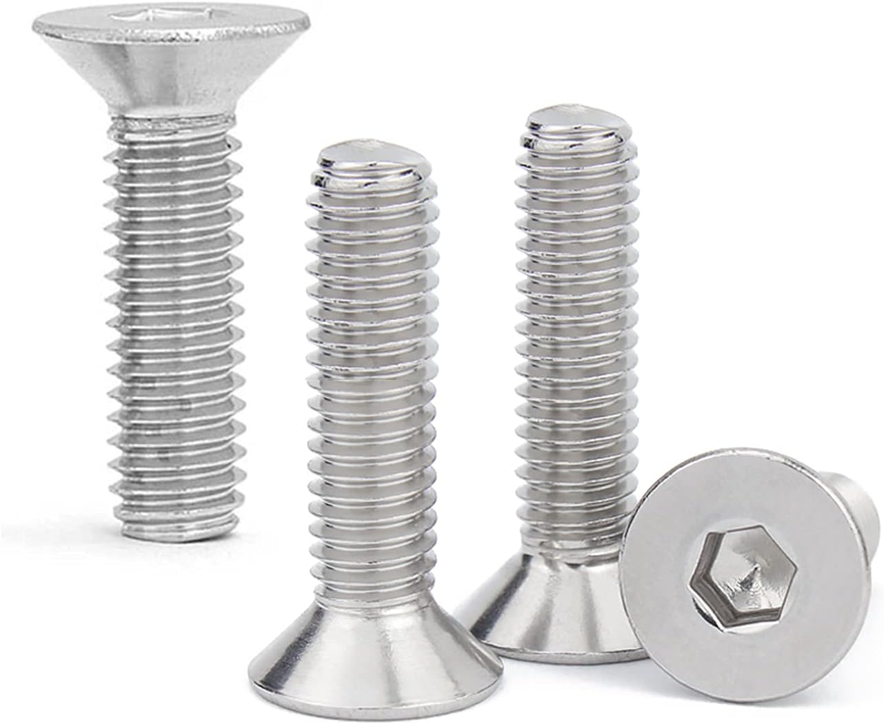 40 Stück M6*20mm Senkkopfschrauben mit Innensechskant Vollgewinde ...