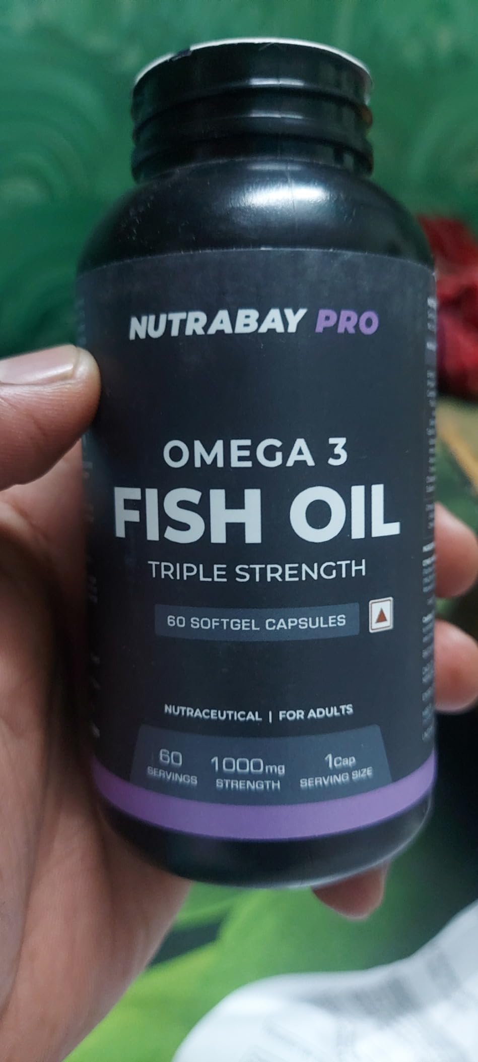 Nutrabay Pro Fish Oil Omega 3 (Triple Strength) - 1000mg for Adults ...