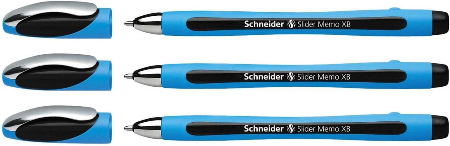 Schneider Slider Basic XB Ballpoint Pen - Black (Box of 10) : Amazon.co ...