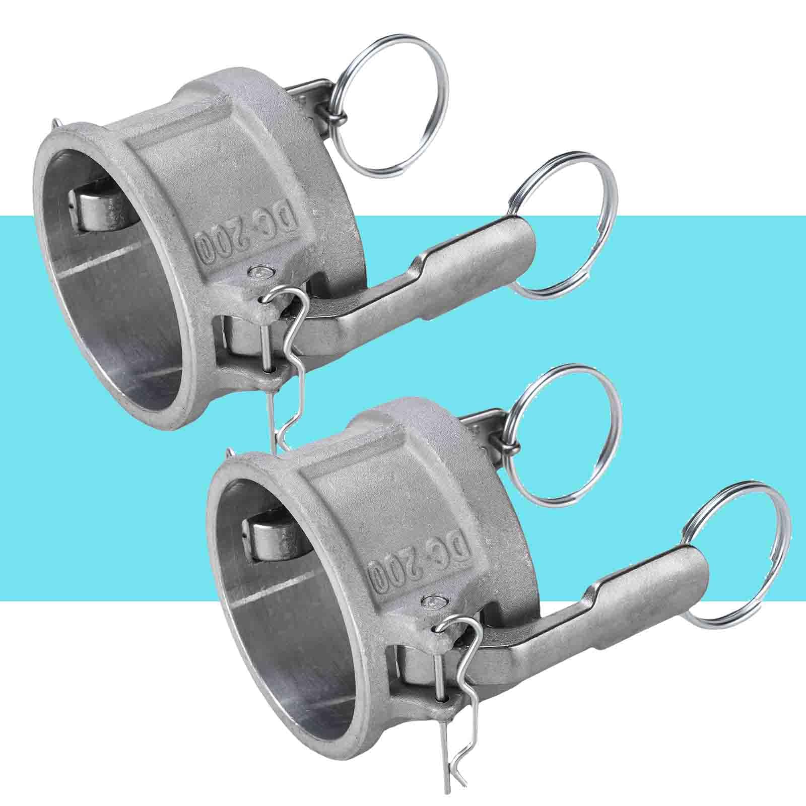 Amazon.com: ZHCONO 2'' Type DC Camlock Fittings Hose Quick Couplings Al ...