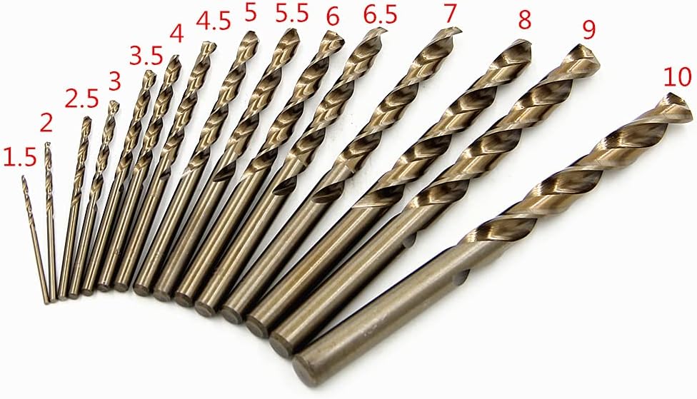 DEWALT DWA1240 Pilot Point Industrial Cobalt Drill Bit Set (14 Piece ...