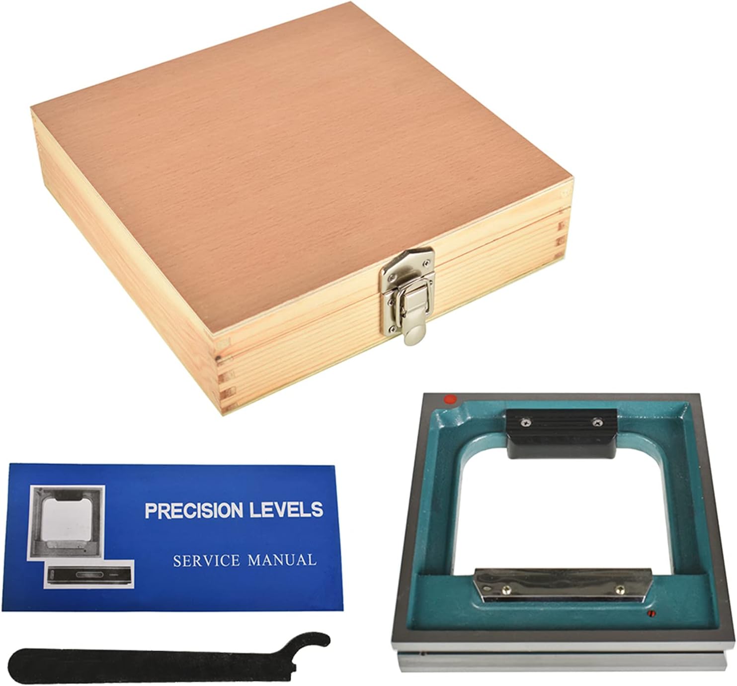 8" x 8" Precision Frame Spirit Level 0.0002"/10" Accuracy, Cast Iron ...