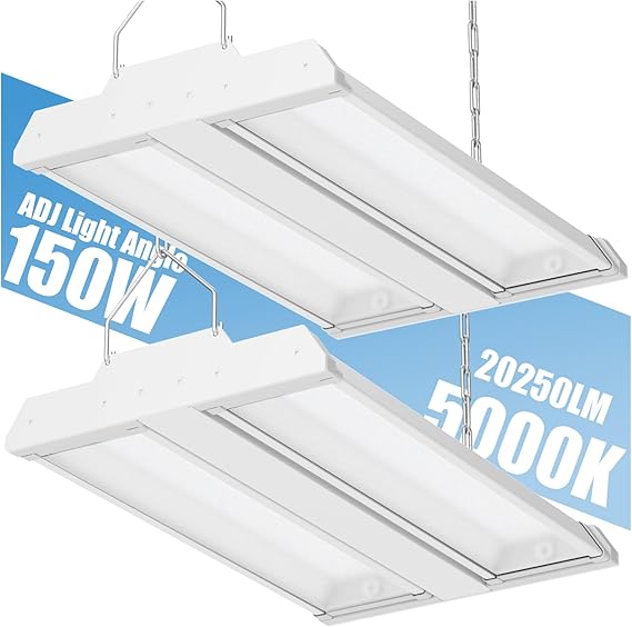 Allsmartlife LED Linear High Bay Light 2-Pack, 150W 20250LM 0-10V ...