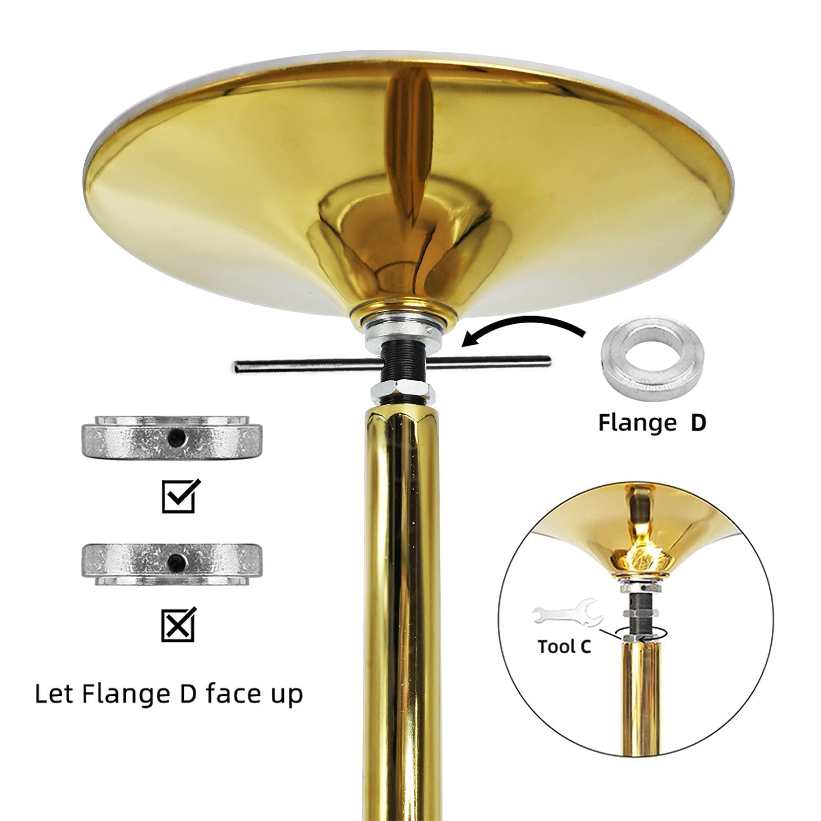 Snapklik.com : PRIOR FITNESS Premium Dance Pole Removable 45mm Spinning ...