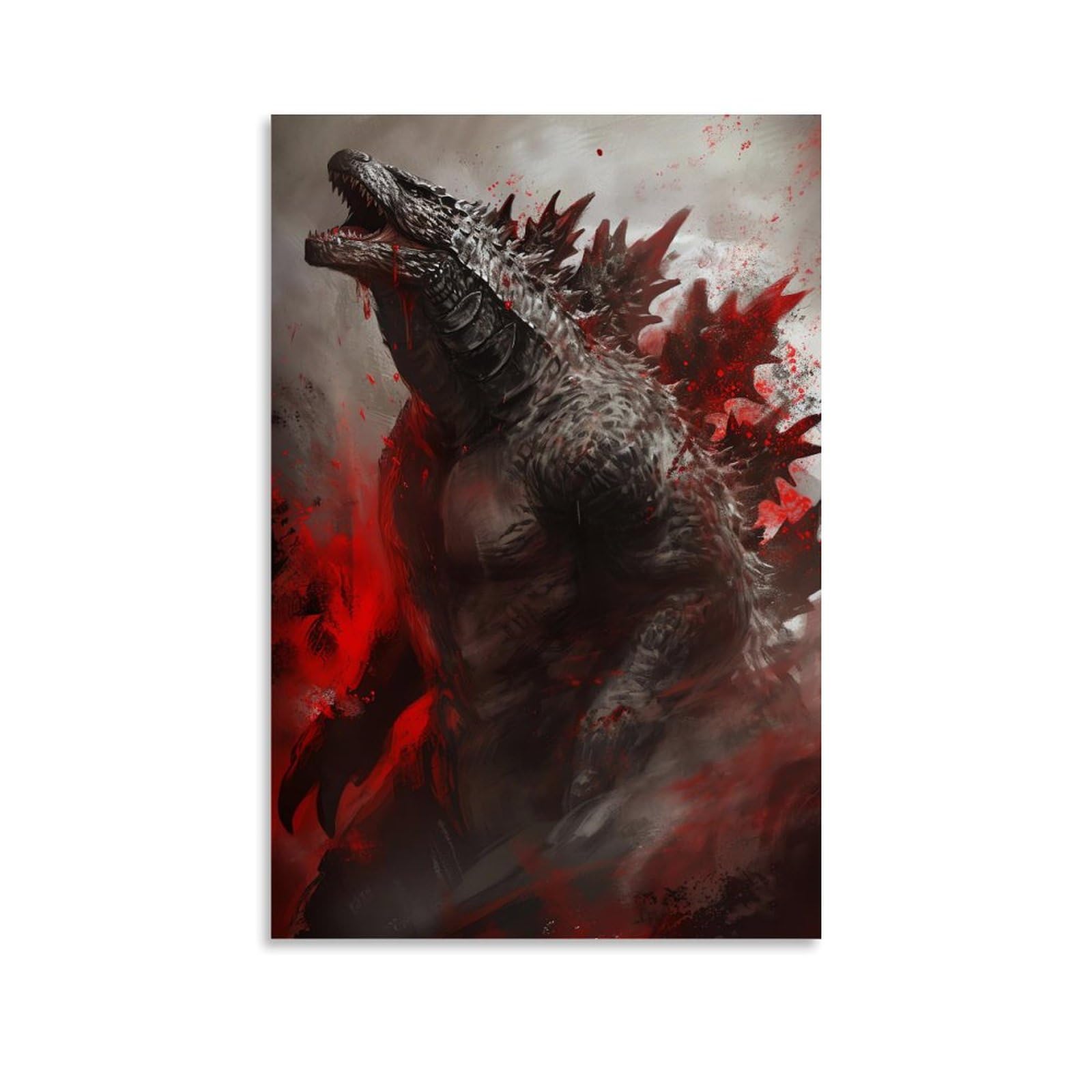 Amazon.com: SSRTK Godzilla Poster, Cool Deep Sea Monster Roaring ...