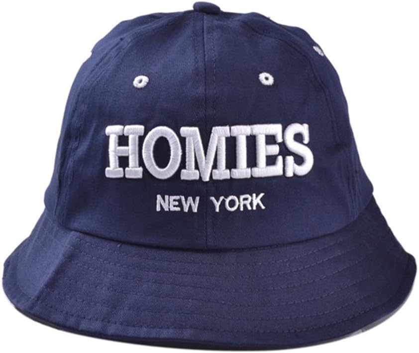 Amazon.com : Homies Embroidery Letter Bucket Hat Outdoor Sport Fold Cap ...